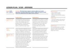 VCOP - Openers | Teaching Resources