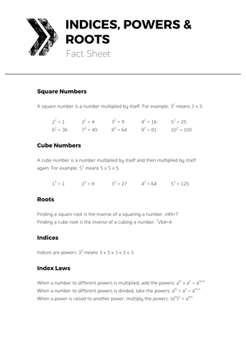 Calculations with Indices - Complete Lesson | Teaching Resources