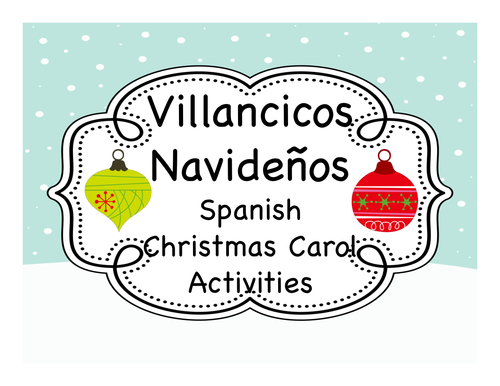 Spanish Christmas Carol Activities (Villancicos Navideños) | Teaching ...