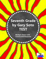 Seventh Grade by Gary Soto TEST | Teaching Resources