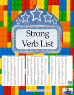 Strong Verb List | Teaching Resources