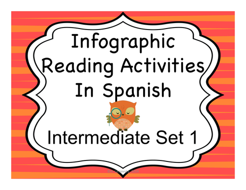 Spanish Infographic Reading Activities - Intermediate Set 1 | Teaching ...