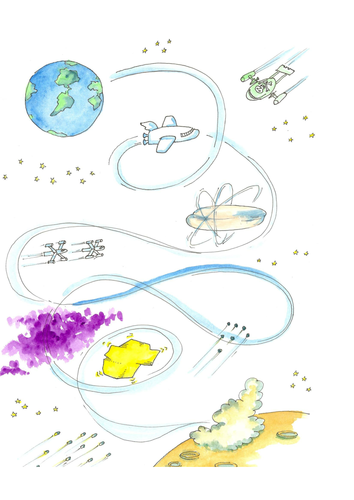 Space story map - story telling, writing, speaking and listening ...