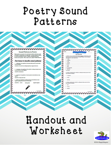 Poetry Sound Patterns | Teaching Resources