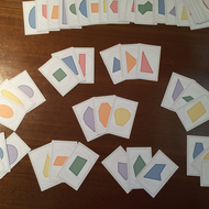 Shapes Snap Card Game by LittleStreams | Teaching Resources