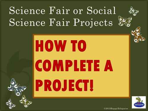 Science Fair or Social Science Fair Project Power Point | Teaching ...