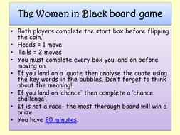 Woman in Black board game/essay plan | Teaching Resources