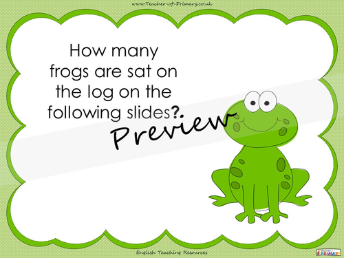 Counting Frogs on the Log - EYFS | Teaching Resources