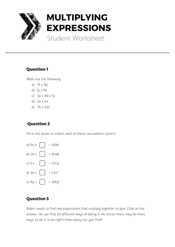 Algebra: The Basics - Complete Unit of Work | Teaching Resources