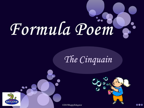 Cinquain Poem Power Point | Teaching Resources