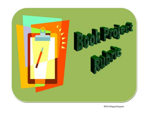 book-project-rubric-teaching-resources