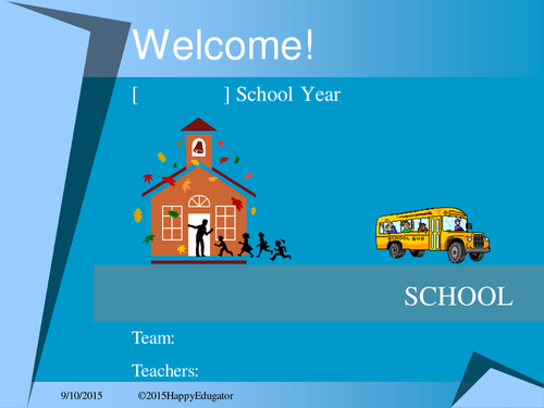 Back to School - Welcome Back To School PowerPoint Template | Teaching ...