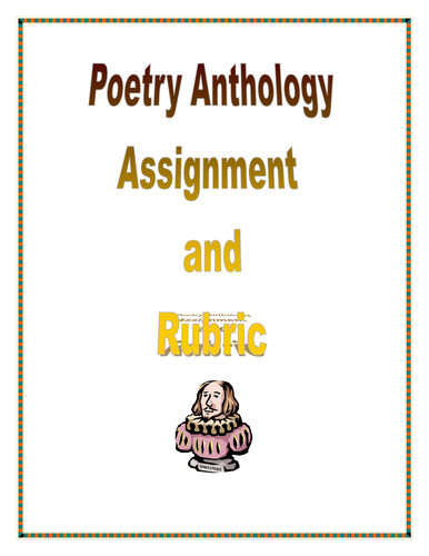 Poetry Anthology Anchor Activity and Rubric | Teaching Resources