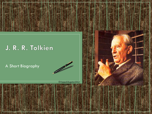 The Hobbit Author JRR Tolkien Biography PowerPoint | Teaching Resources