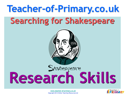 Searching for Shakespeare | Teaching Resources