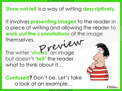 Show Not Tell | Teaching Resources