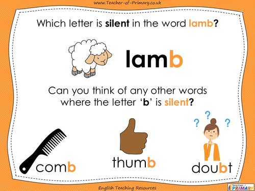 Silent Letters - Year 5 and 6 | Teaching Resources