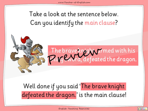 The Main Clause | Teaching Resources