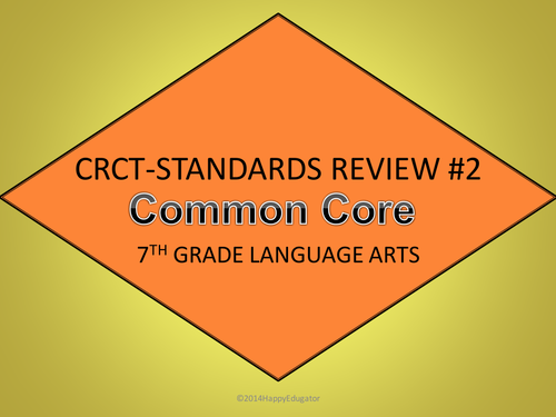 TEST PREP 7th Grade Language Arts Standards Review Interactive ...