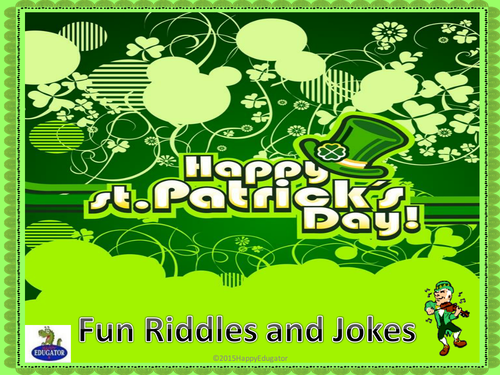 St. Patrick's Day Riddles and Jokes PowerPoint | Teaching Resources