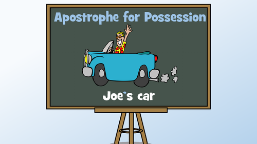 Apostrophe for Possession | Teaching Resources