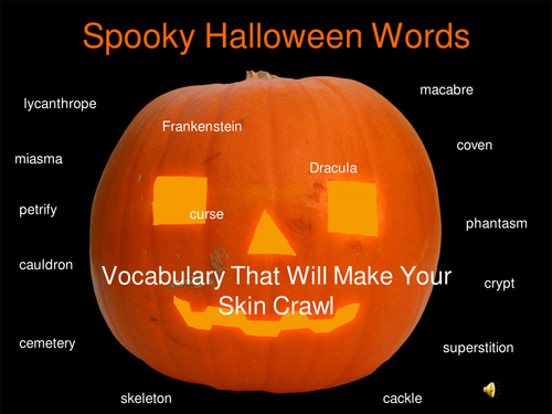 Halloween Vocabulary PowerPoint | Teaching Resources