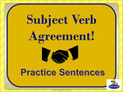 Subject Verb Agreement PowerPoint | Teaching Resources