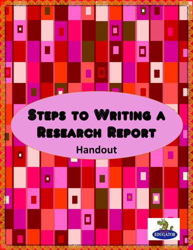 How to Write a Research Report | Teaching Resources