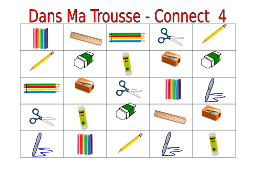 FRENCH - Pencil case items - Dans Ma Trousse - Worksheets | Teaching ...