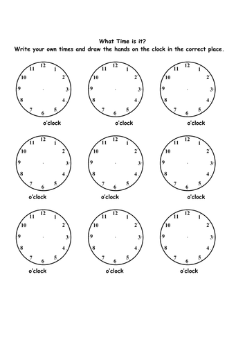 Time Resource Pack | Teaching Resources