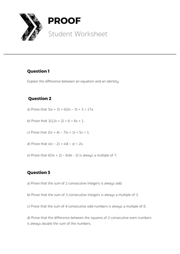 Proof - Complete Lesson | Teaching Resources