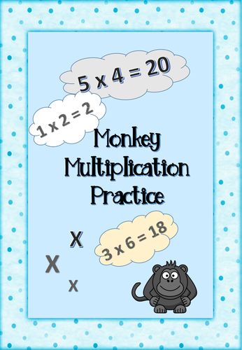 Monkey Multiplication from 0 through 10. Multiplying and Dividing ...