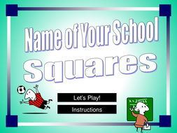 Squares PowerPoint Game Template | Teaching Resources