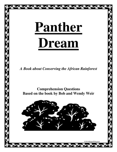 Panther Dream by Bob and Wendy Weir Comprehension Questions | Teaching ...