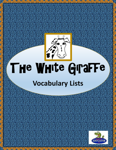 The White Giraffe Vocabulary | Teaching Resources