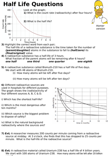 Radioactive Half-Lives GCSE Physics | Teaching Resources