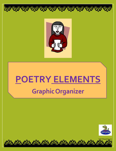 Poetry Elements Graphic Organizer | Teaching Resources
