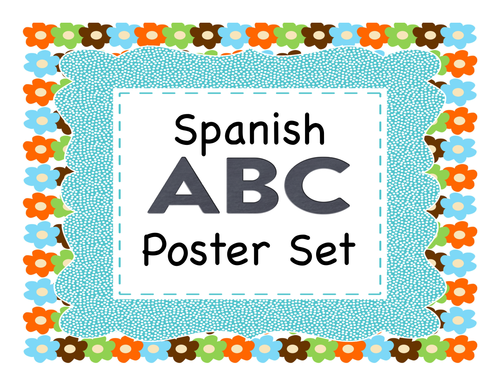 Spanish Alphabet Poster Set | Teaching Resources