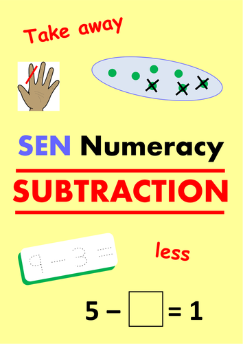 SEN Numeracy - SUBTRACTION | Teaching Resources