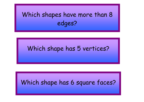 3D Shape Key Stage 1 Resource Pack | Teaching Resources