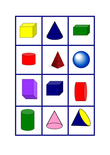 3D Shape Key Stage 1 Resource Pack | Teaching Resources