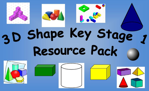 3D Shape Key Stage 1 Resource Pack | Teaching Resources