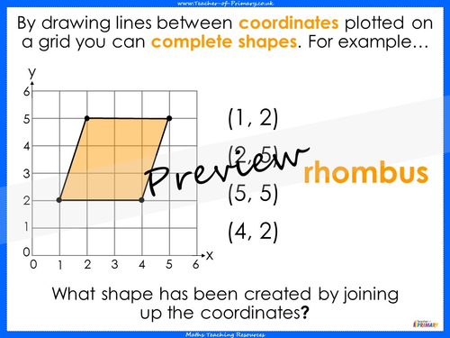 Drawing Shapes on a Grid - Year 4 | Teaching Resources