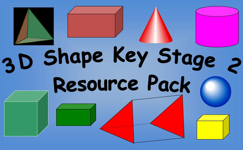 3D Shape Key Stage 2 Resource Pack | Teaching Resources