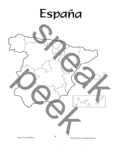 Maps and Cultural Coloring Pictures for the Spanish Class | Teaching ...