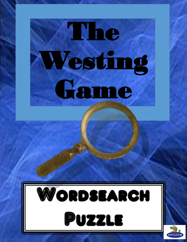 The Westing Game Word Search Puzzle | Teaching Resources