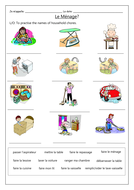 FRENCH - Household Chores - Le Ménage - Worksheets | Teaching Resources
