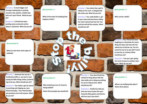 Cyber-Bullying and Stop the Bully! Board Games (anti-bullying ...