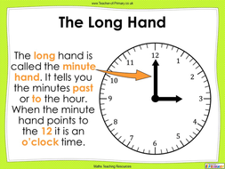Telling the Time - Year 2 | Teaching Resources