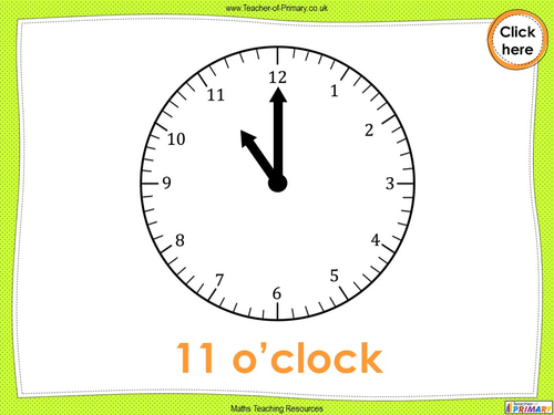 Telling the Time - Year 2 | Teaching Resources